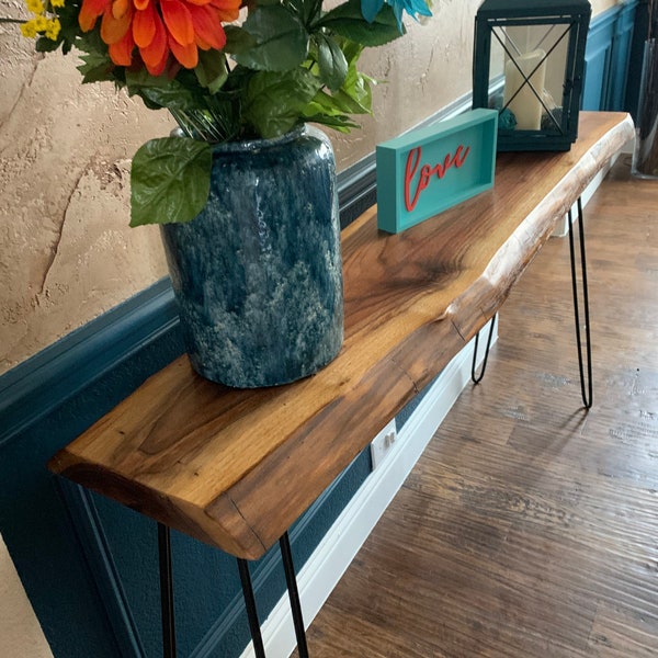 Live Edge Console - Etsy