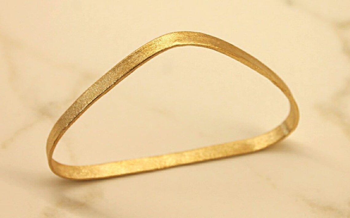 Triangle Bangle, Gold Bangle Bracelet, Stacking Bangle, Bracelet for ...