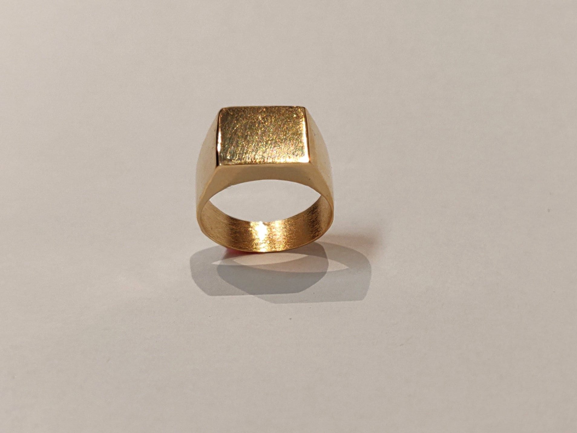 Square Signet Ring, Signet Ring for Men, Pinky Ring, Unique Signet Ring ...