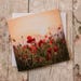 Poppy Fine-art Photographic Card Poppies Photo Card Poppy Print Red ...