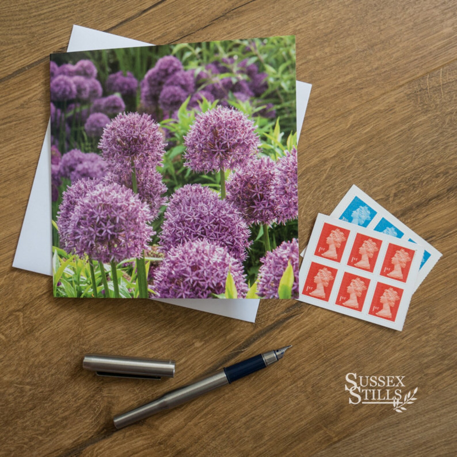 Allium Fine Art Photographic Greeting Card Allium Flower | Etsy