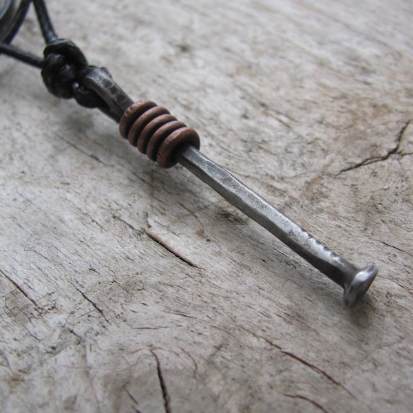 Hand Forged Necklace - Etsy