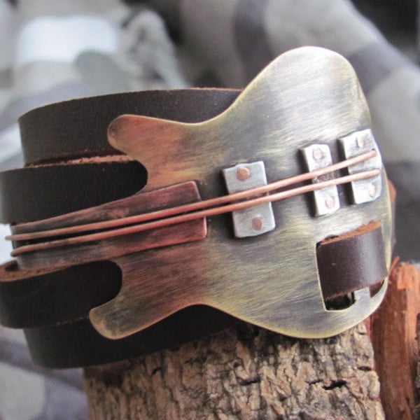 Mens Guitar Bracelet - Etsy