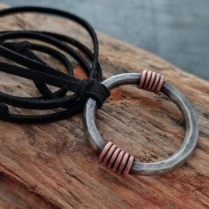 Iron Jewelry Forged Jewelry Forged Iron Pendant Necklace Iron Pendant ...