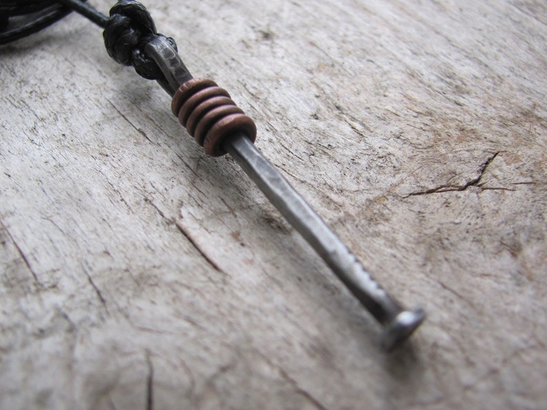 Iron Jewelry Forged Jewelry Forged Iron Pendant Necklace Iron - Etsy