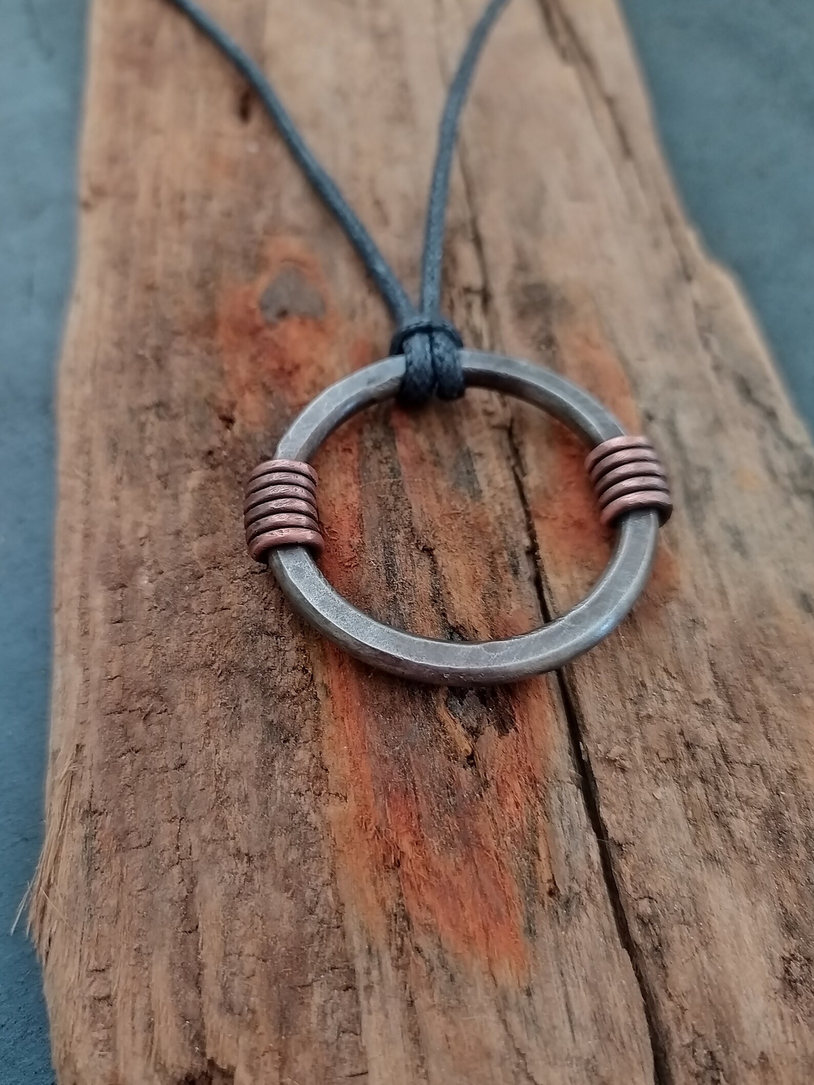 Iron Jewelry Forged Jewelry Forged Iron Pendant Necklace Iron - Etsy