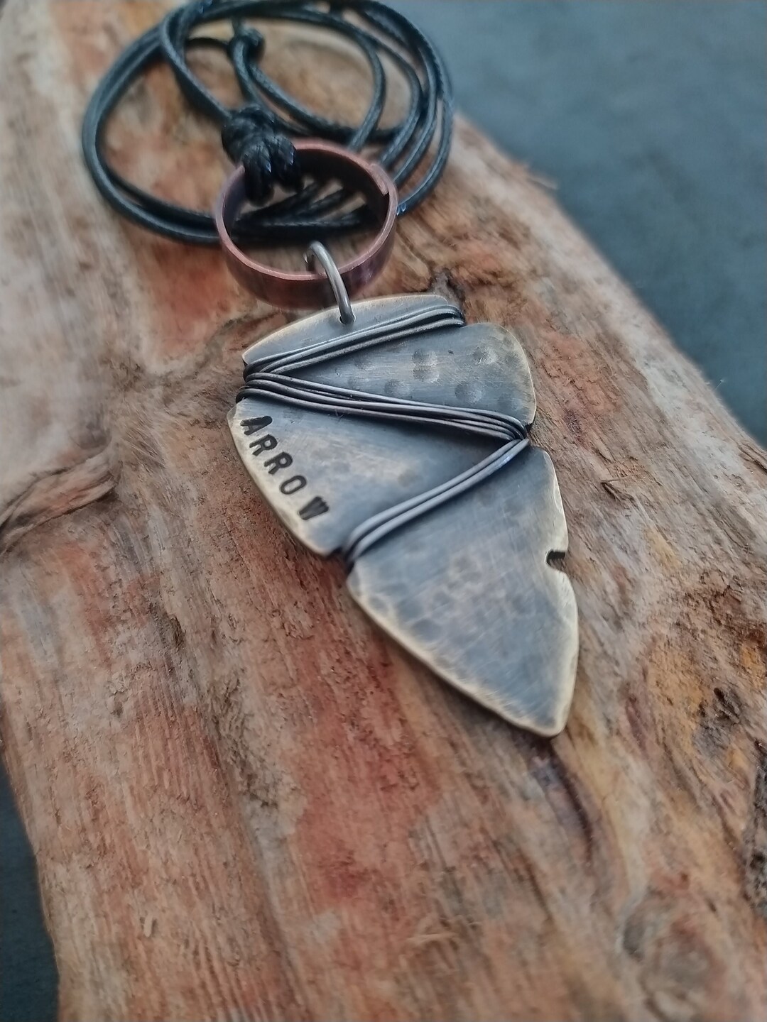 Arrowhead Necklace Arrow Necklace Arrow Pendant Men's Necklace Arrow ...
