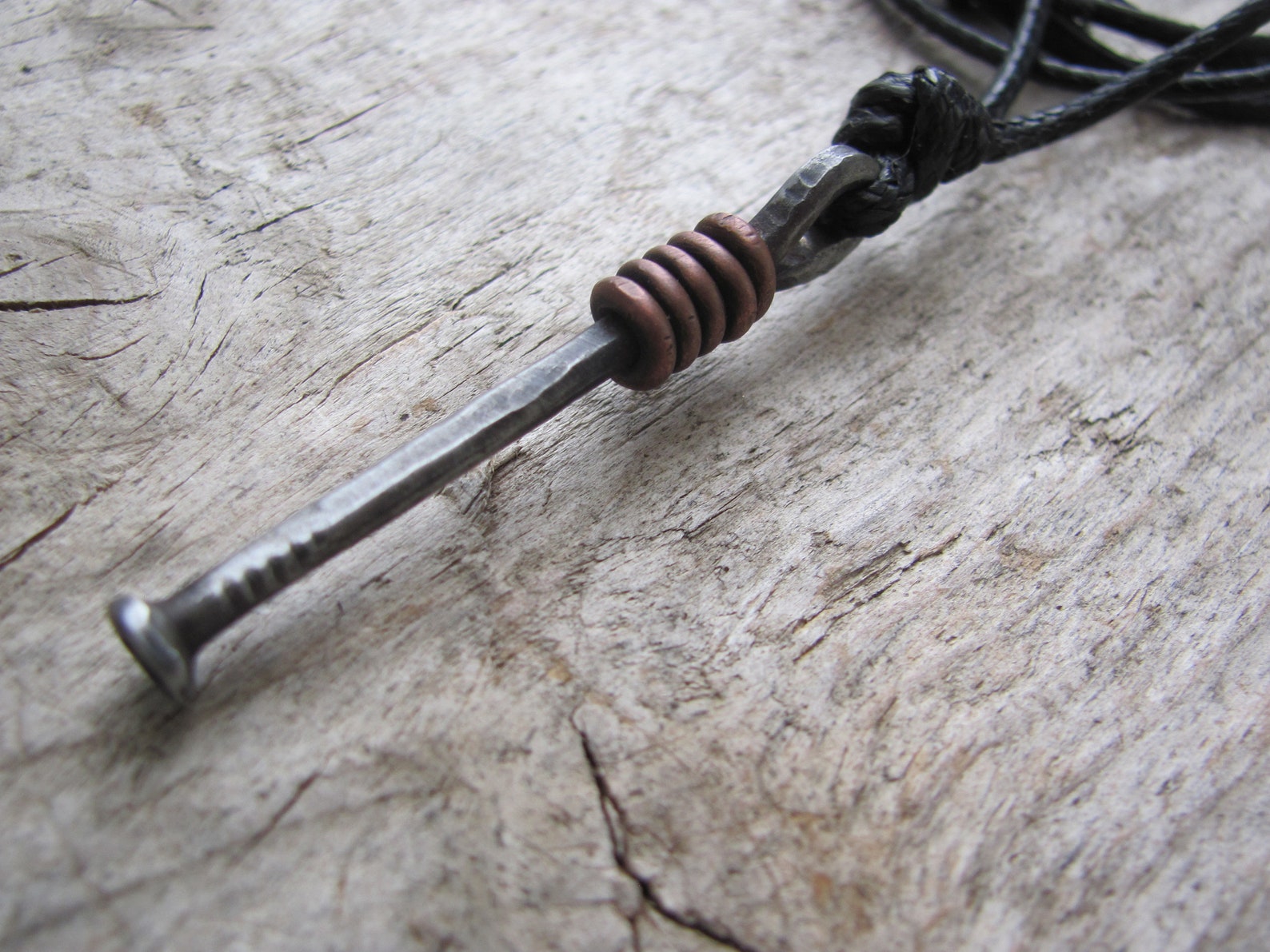 Iron Jewelry Forged Jewelry Forged Iron Pendant Necklace Iron - Etsy