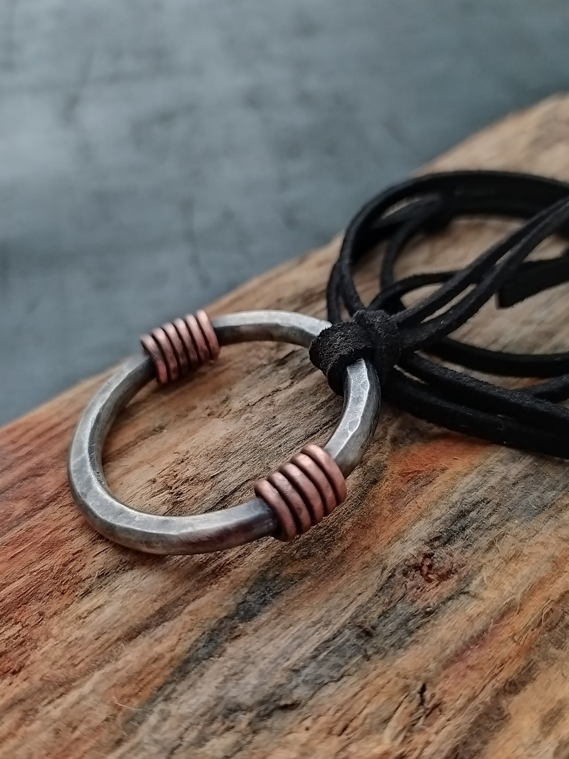 Iron Jewelry Forged Jewelry Forged Iron Pendant Necklace Iron Pendant ...