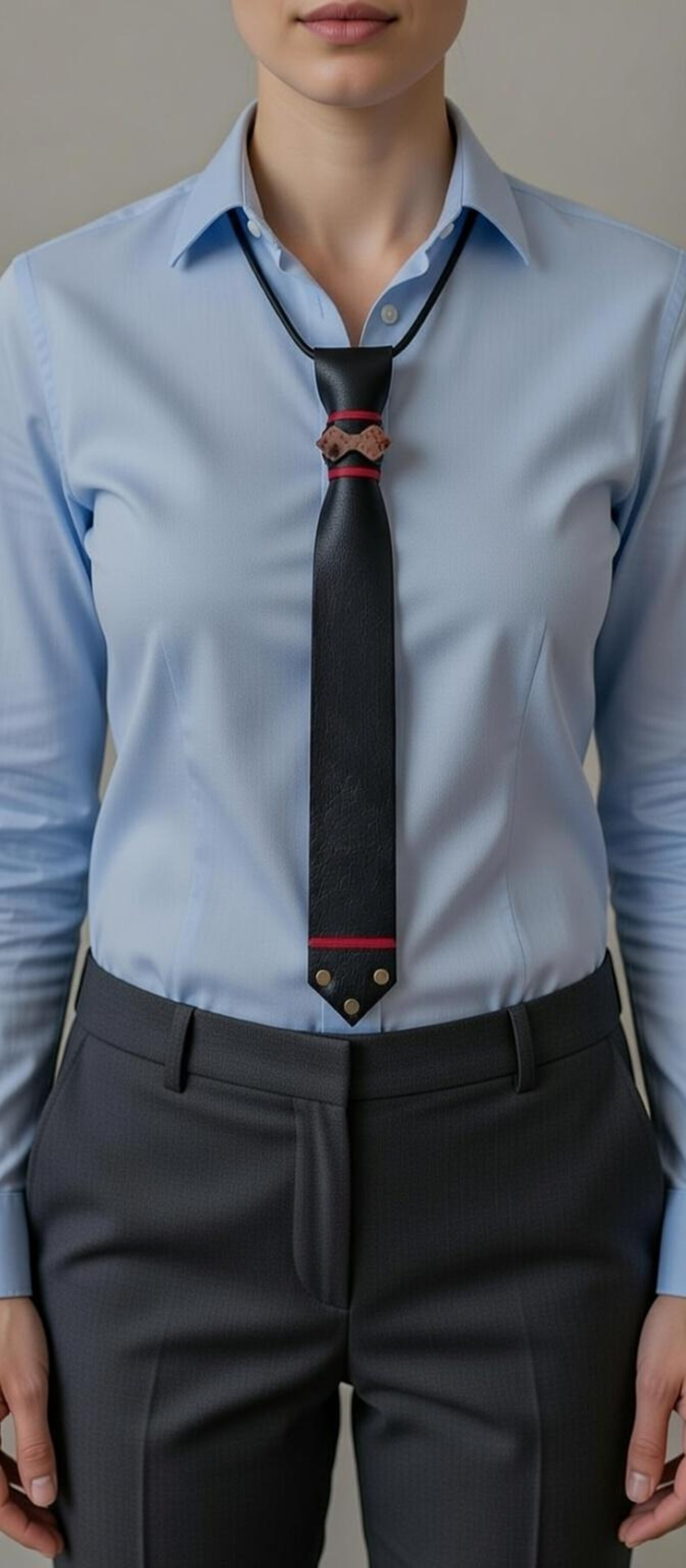 Neck Tie Women Tie for Women Leather Tie Women Black Tie Necktie Neck ...