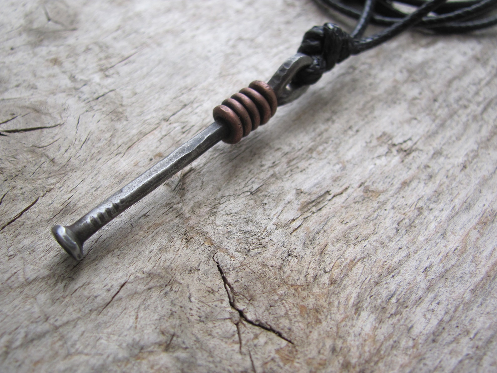 Iron Jewelry Forged Jewelry Forged Iron Pendant Necklace Iron - Etsy