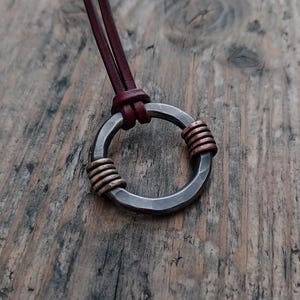 Iron Jewelry Forged Jewelry Forged Iron Pendant Necklace Iron Pendant ...