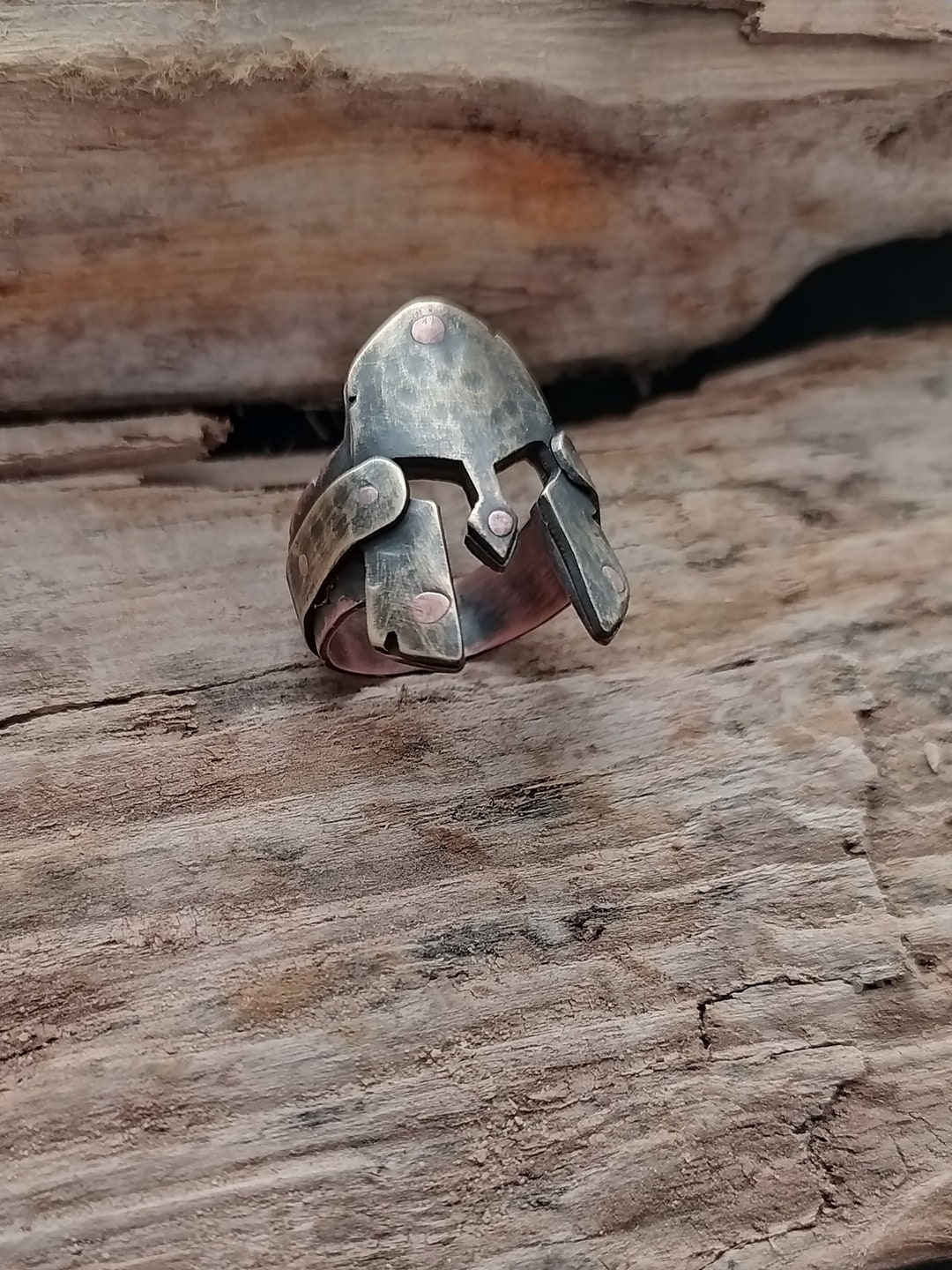 Spartan Helmet Ring Mens Spartan Ring Viking Helmet Ring Ring - Etsy