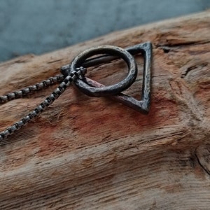 Triangle Pendant Mens Necklace Triangle Necklace Mens Pendant Necklace ...