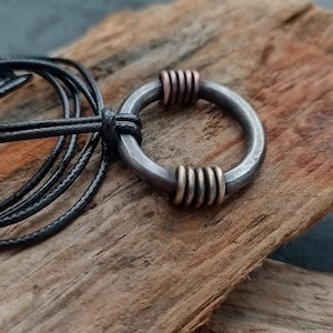 Iron Jewelry Forged Jewelry Forged Iron Pendant Necklace Iron Pendant ...