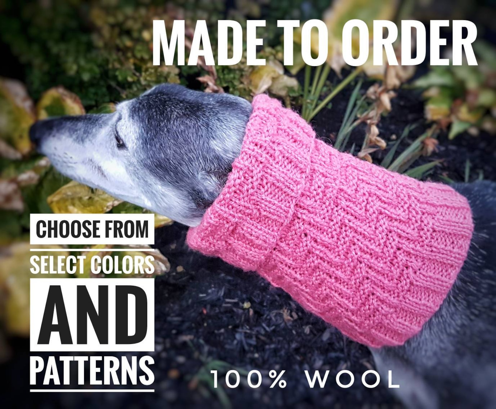 Greyhound Snood. Wool Neck Warmer. Galgo Whippet. Winter Dog | Etsy