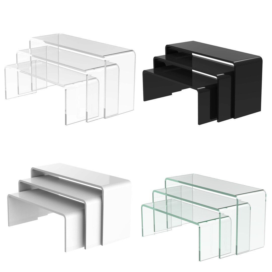 Small Acrylic Display Stands - Set of 3 - Made in UK - Etsy UK
