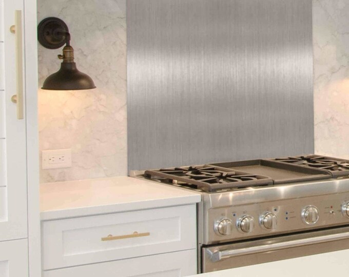 Stainless Steel Splashback Kitchen Cooker Wall Protection - Etsy UK