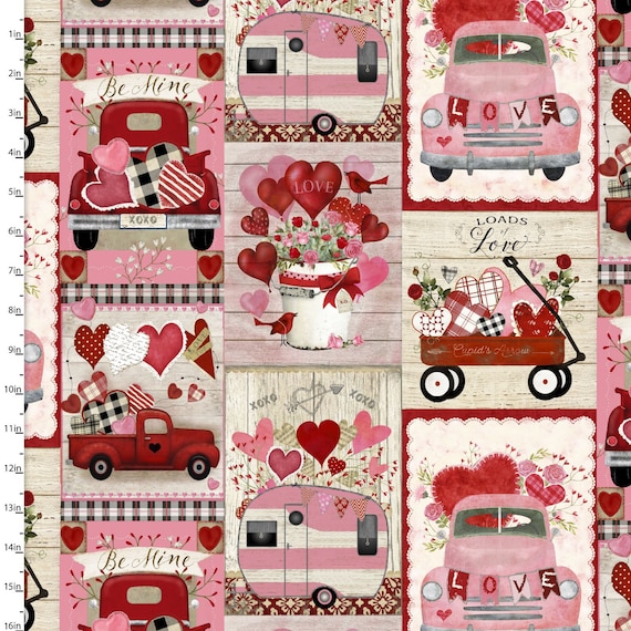 3wishes Fabric Hugs Kisses and Special Wishes Fabric - Etsy