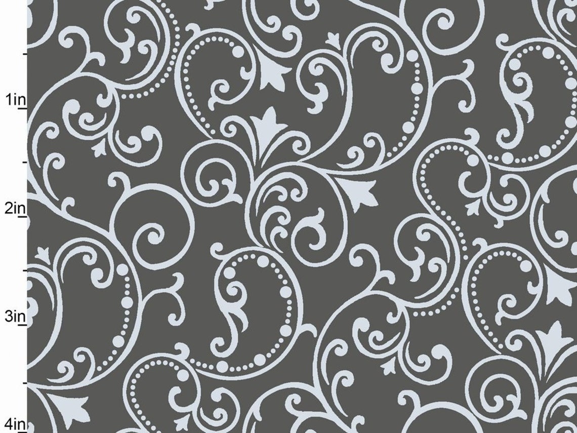 Studio E Fabrics 'pearle' Fabric W/metallic Silver | Etsy