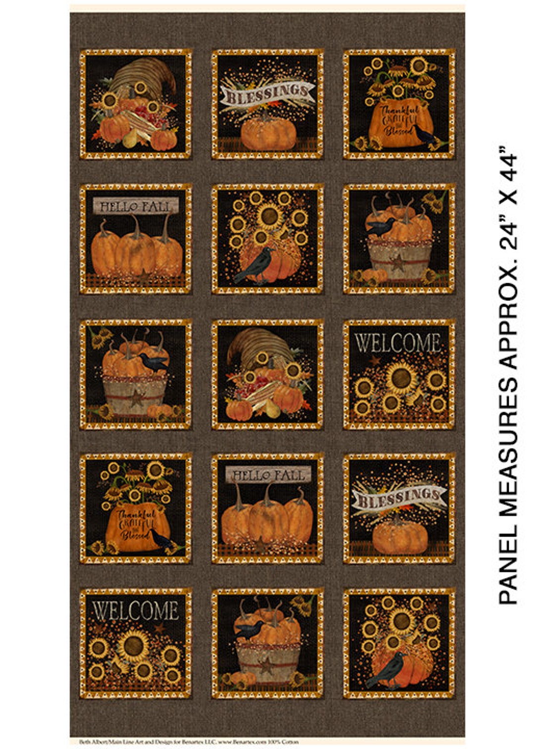 Benartex Welcome Fall Fabric Collection - Etsy