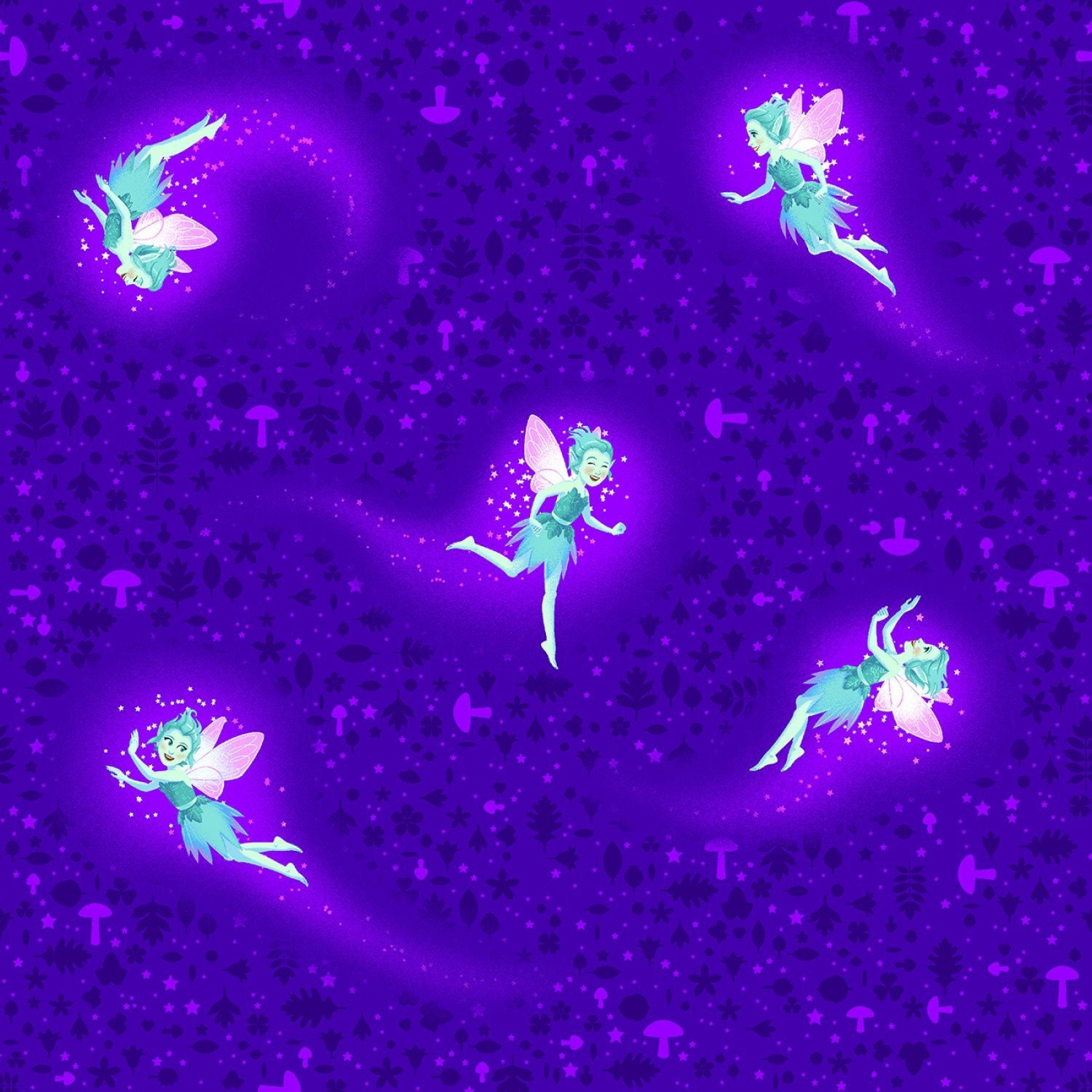 Henry Glass Summer Night Soiree Glow in the Dark Fabric Collection - Etsy