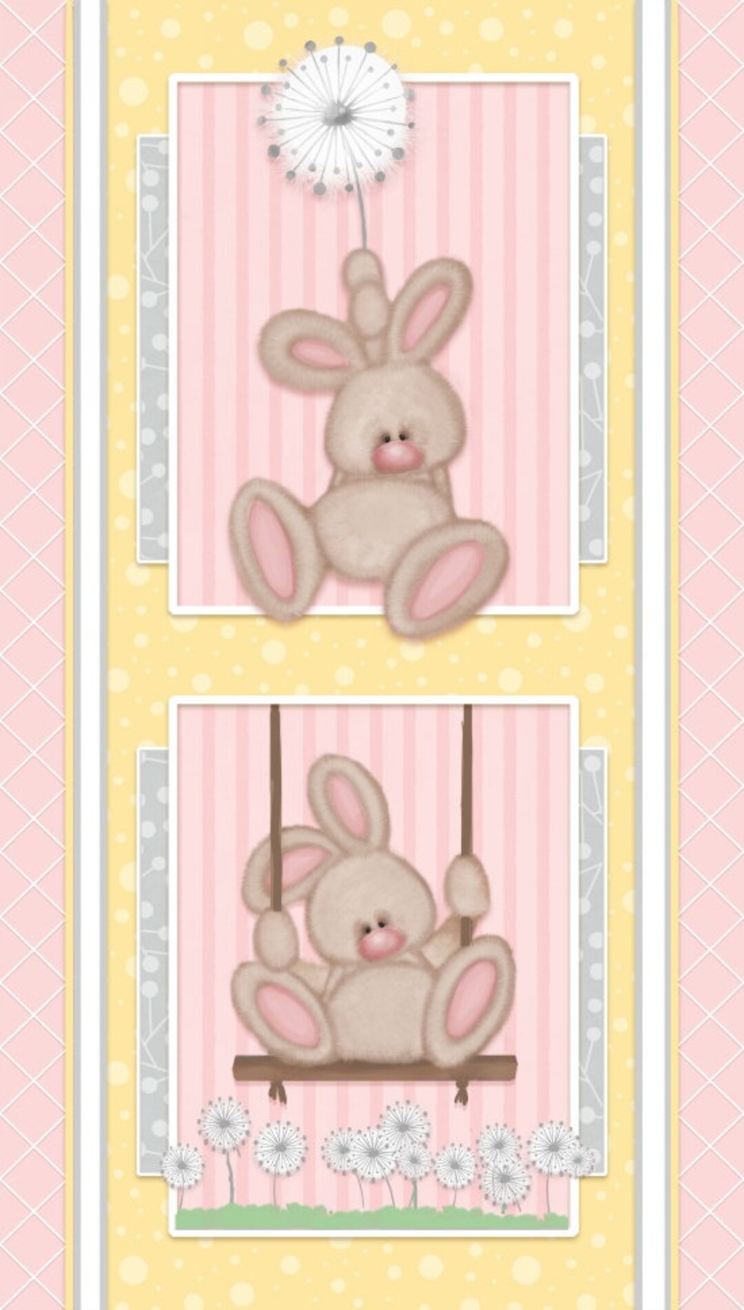 Henry Glass & Co Fluffy Bunny Flannel Fabric Panel - Etsy