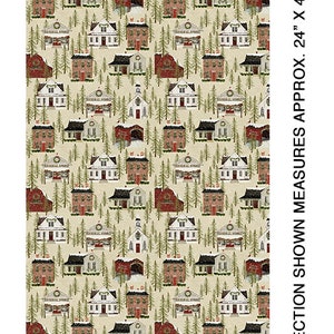 Benartex Snow Village Fabric Collection - Etsy