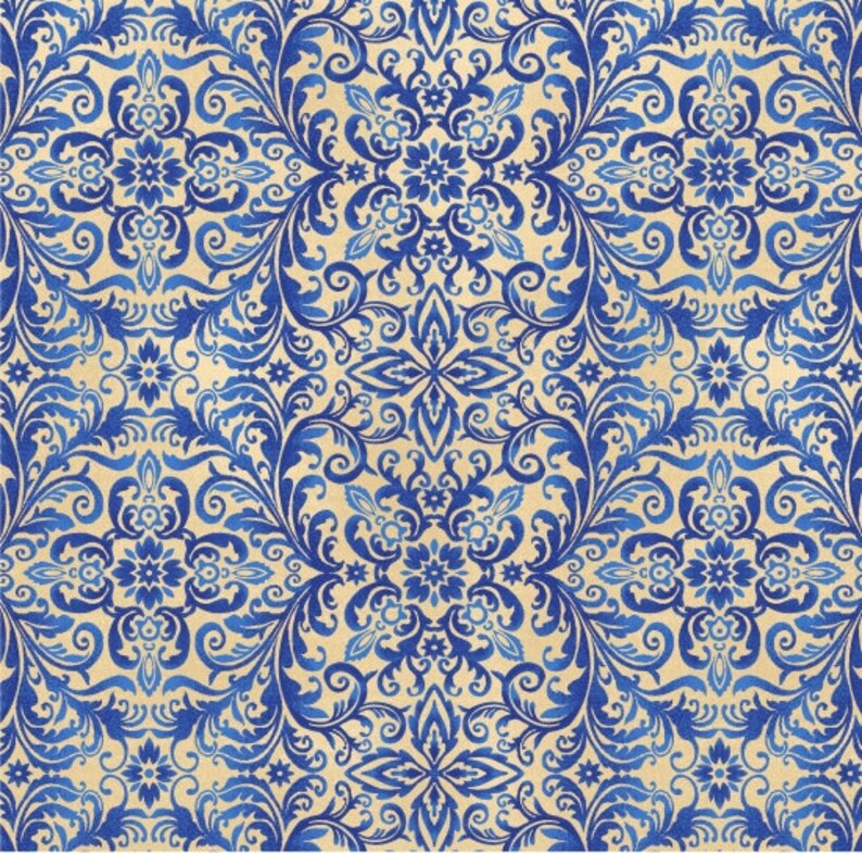 Libertyville Fabric by Henry Glass Damask Glory - Etsy