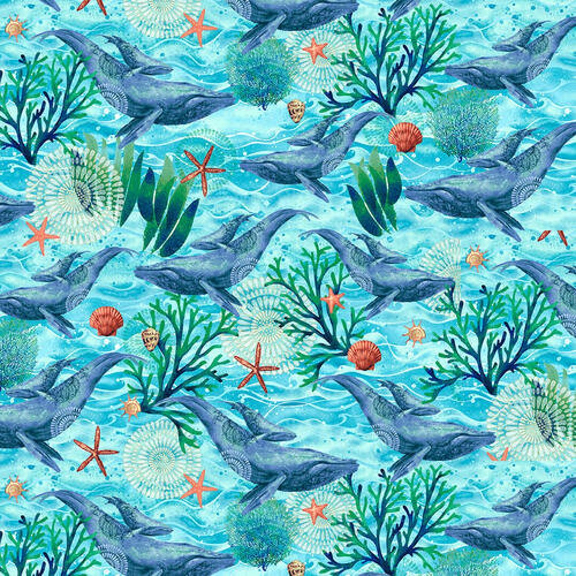 Studio E Fabric Deep Blue Sea Fabric Collection | Etsy