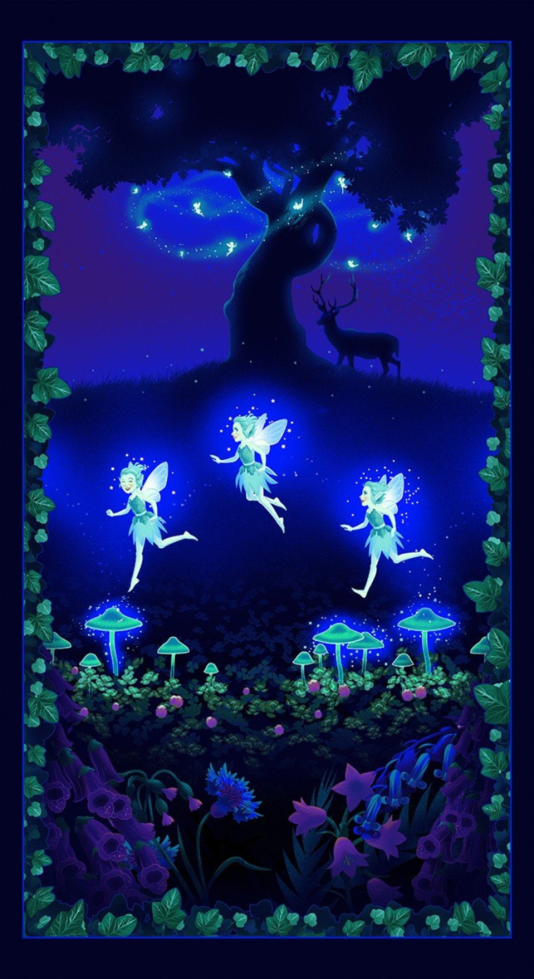 Henry Glass Summer Night Soiree Glow in the Dark Fabric Collection - Etsy