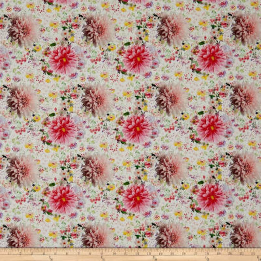 Stof Fabrics Pink Floral Fabric Collection - Etsy