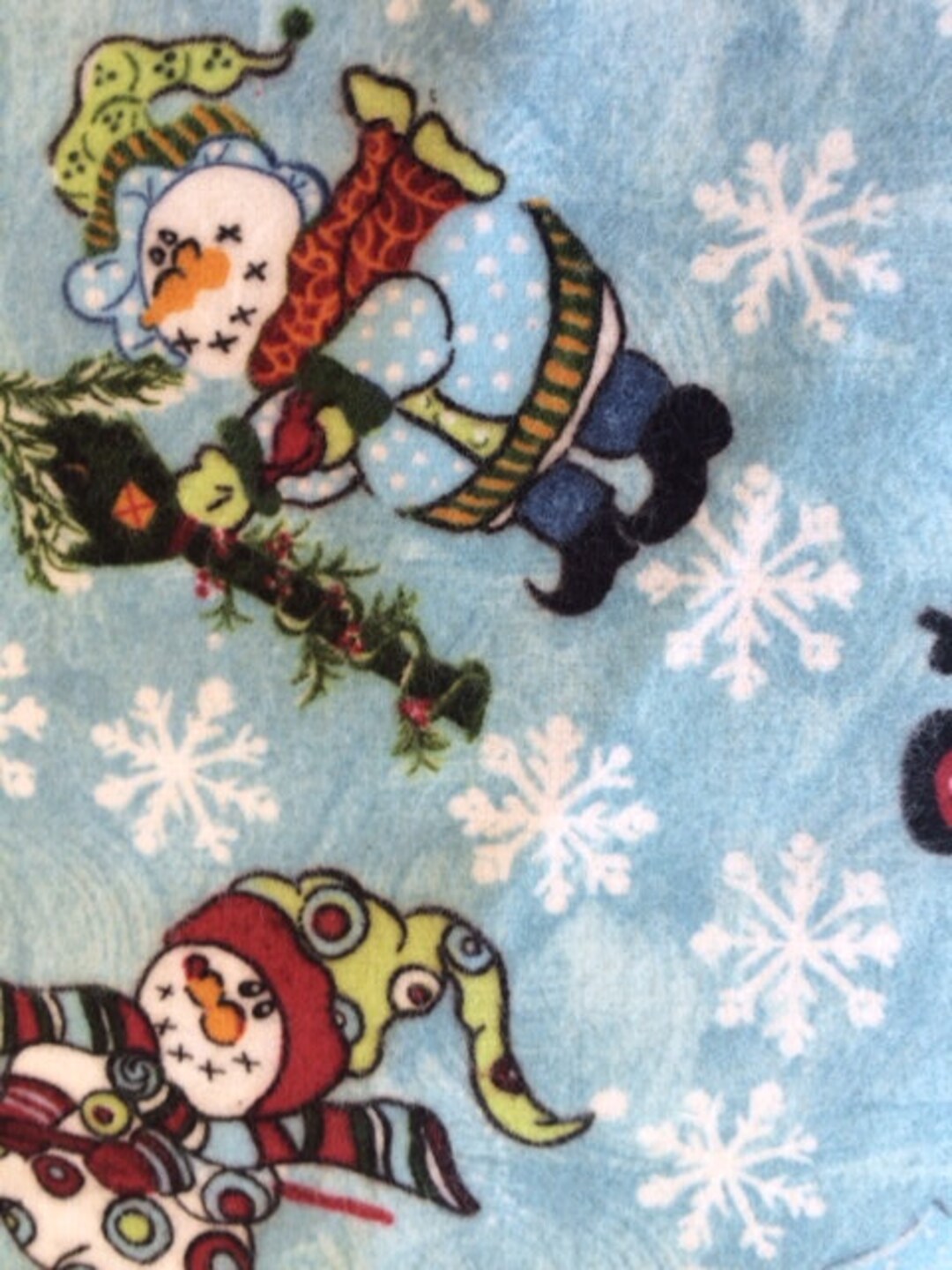 Snow Blizzard Bunch Babies Fabric by Pearl Krush Flannel - Etsy