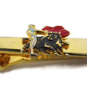 Bull Fighter Tie Clip Vintage Tie Bar: Gold Tone - Etsy