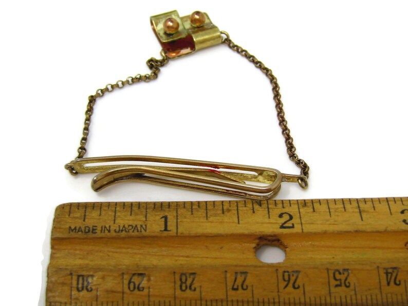 Industrial Art Tie Clip Men's Vintage Tie Bar Chain Design - Etsy