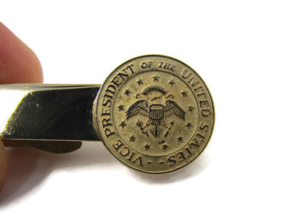 Vice President United States Tie Clip Vintage Tie Bar: Gold Tone Seal ...