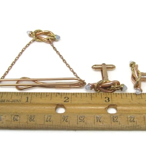 Interlocking Knot Design High Quality Men's Jewelry Set | Etsy