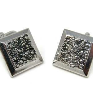 Textured Squares Cufflinks for Men's Vintage Men's Jewelry Nice Design ...