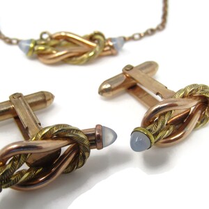 Interlocking Knot Design High Quality Men's Jewelry Set | Etsy