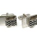 Folded Checkered Cuff Links Cufflinks for Men Vintage Silver Tone - Etsy