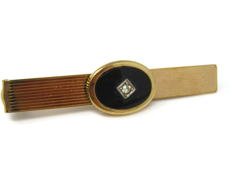 Cool Tie Clip Vintage Mens Tie Bar High Quality 12K TGF Black - Etsy