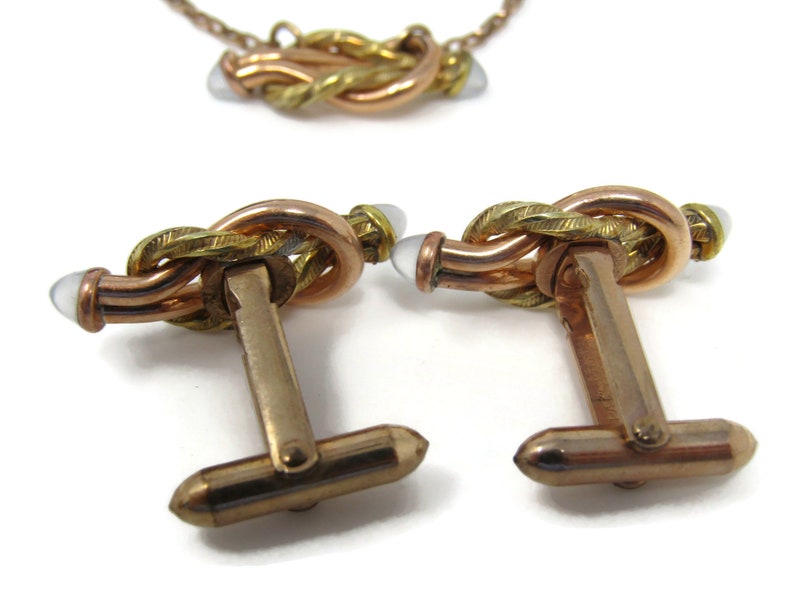 Interlocking Knot Design High Quality Men's Jewelry Set | Etsy