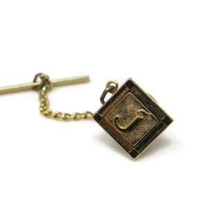 Letter J Initial Tie Tack Pin Vintage Men's Jewelry Nice Design - Etsy