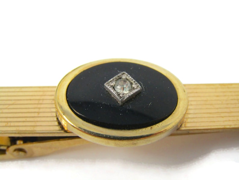 Cool Tie Clip Vintage Mens Tie Bar High Quality 12K TGF Black - Etsy