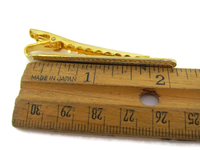 Fancy Border Tie Clip Vintage Tie Bar: Gold Tone | Etsy