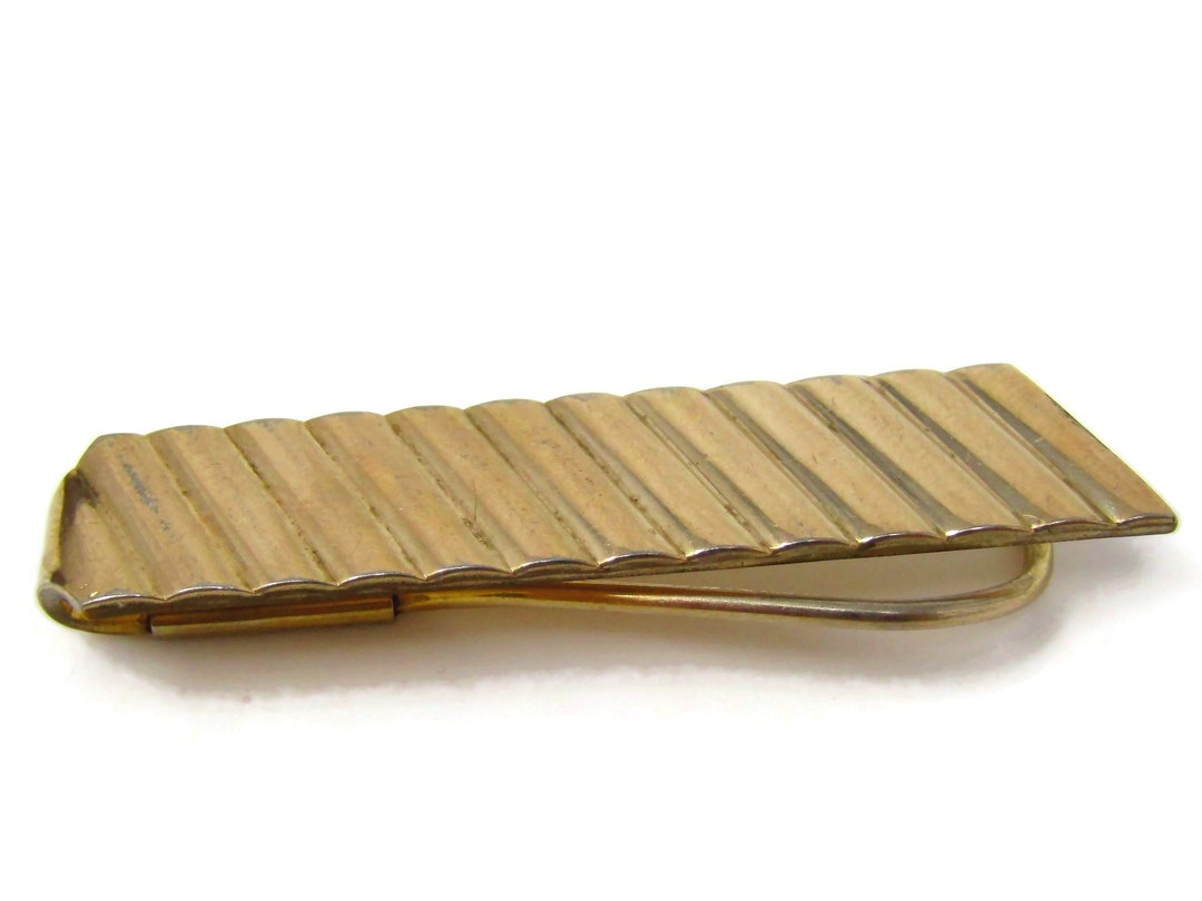 Cool Tie Clip Vintage Mens Tie Bar Art Deco Diagonal Bold Stripes Gift ...