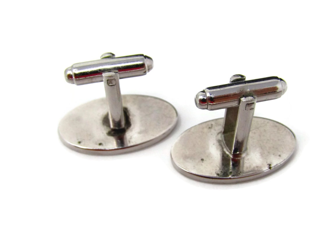 Vintage Cufflinks for Men: KHS Letters Initials Script Font Design ...