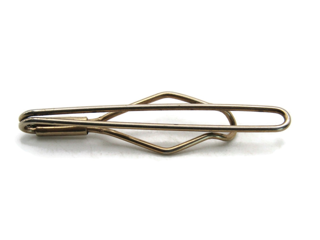 Open Body Tie Bar Tie Bar Men's Jewelry Gold Tone - Etsy