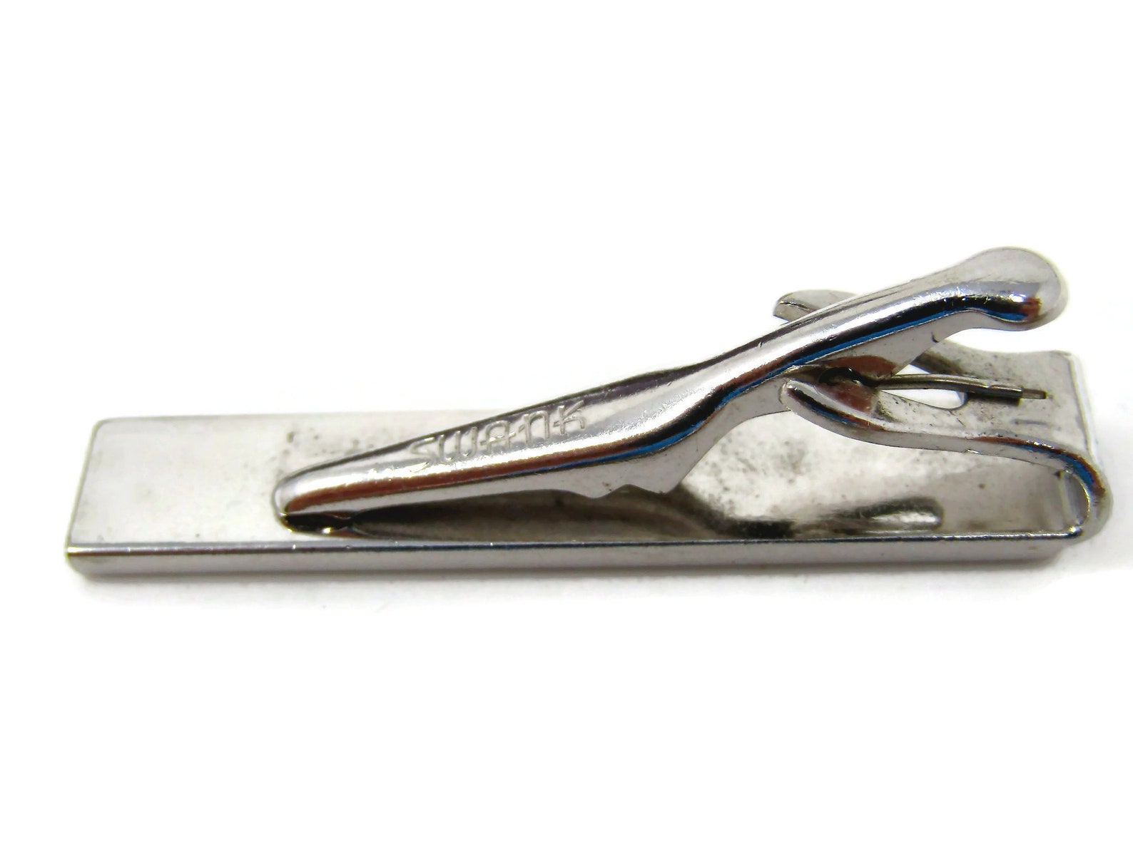 Cool Tie Clip Vintage Tie Bar Clear Jewel Gift for Dad Son - Etsy