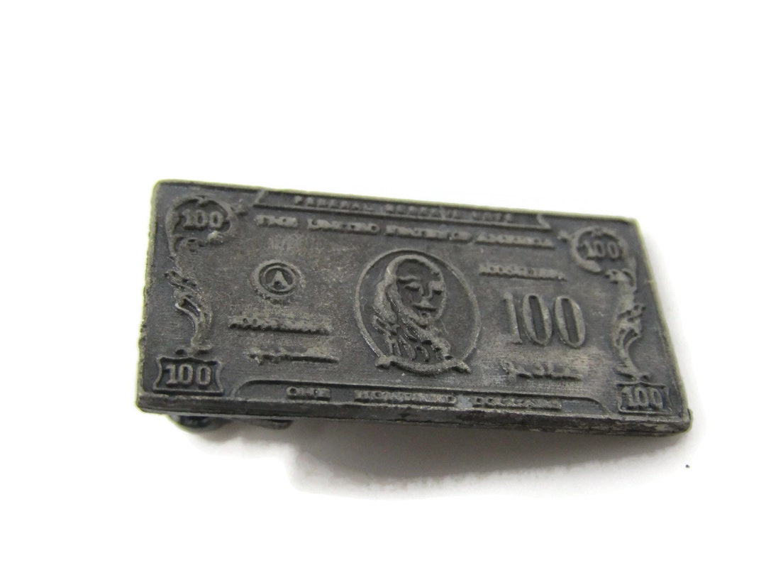 100 Dollar Bill Money Tie Clip Tie Bar: Vintage - Stand Out From the ...